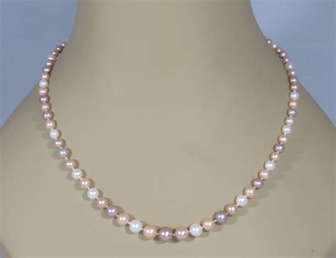Multi Pastel Colour Pearl Necklace The Kentish Lass Jewellery