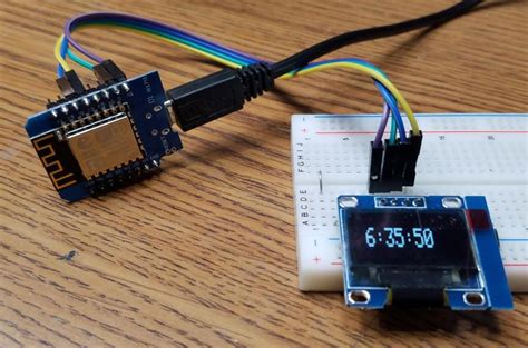 esp8266 oled clock electronics projects iot projects arduino wifi