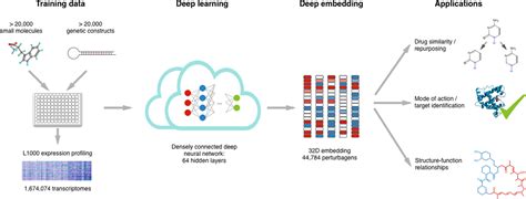 Drug Repurposing Using Deep Embeddings Of Gene Expression Profiles