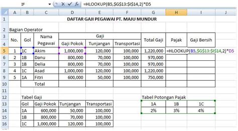 rumus vlookup dan hlookup pada ms excel sharing ilmu