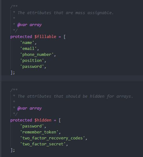 php laravel sqlstate[hy000] general error 1364 field phone number
