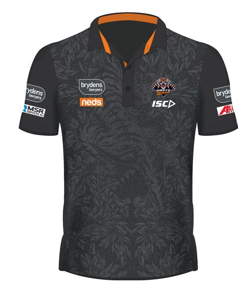 Wests Tigers Nrl 2020 Players Isc Sublimated Polo Shirt Sizes S 5xl
