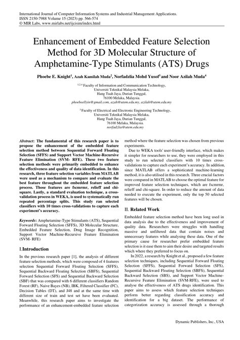 Pdf Enhancement Of Embedded Feature Selection Method For 3d Molecular