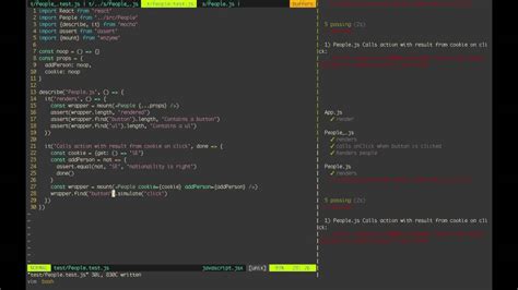 javascript tdd a react redux component with enzyme and jsdom 02 youtube