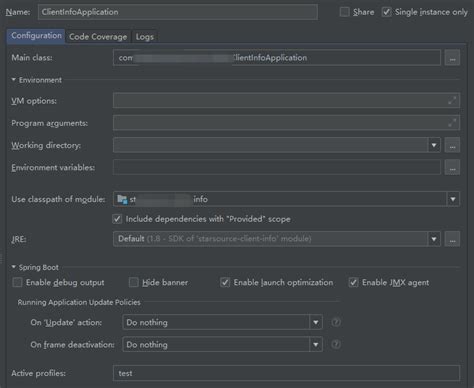 intellij idea run spring boot application with dev configuration or