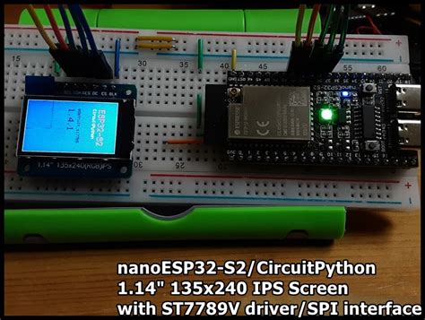 embedded things esp32 s2 circuitpython display on ips screen st7789