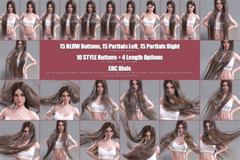 Super Sleeky Hair For Genesis 3 Female S And Genesis 3 Male S And Oot