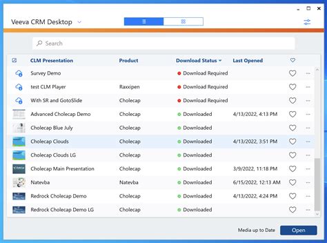 veeva crm desktop user interface enhancements