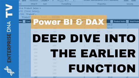 When And How To Use The Earlier Function In Power Bi Dax Concepts
