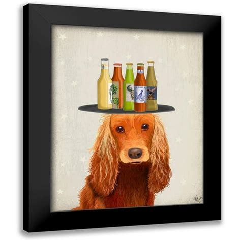 Fab Funky 15x18 Black Modern Framed Museum Art Print Titled Cocker