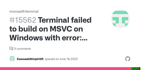 terminal failed to build on msvc on windows with error error c3861