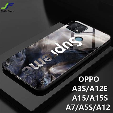 Jiefie เคสโทรศัพท์สำหรับ Oppo A15 A12 A5s A3s A7 A15s A12e Superme