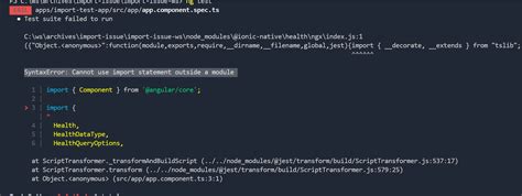 jestjs syntaxerror cannot use import statement outside a module