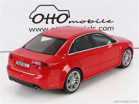 Otto Mobile Ot400 Scale 1 18 Audi A4 Rs4 B7 4 2 Fsi 2005 Misano Red