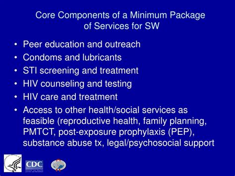 Ppt Overview Core Components Of A Minimum Package Of Services For