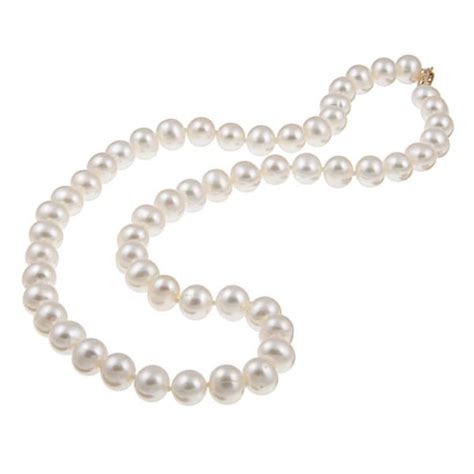 Shop Davonna 14k Yellow Gold White Freshwater Cultured Pearl Strand