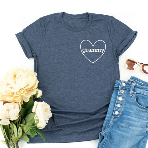 Grammy Heart© Grammy Shirt Shirts For Grammy Unisex T Etsy