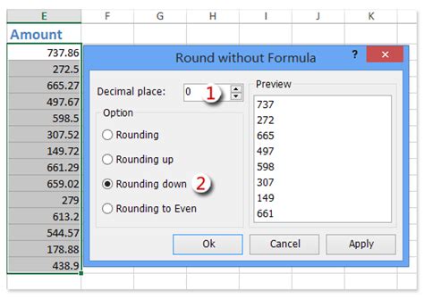 how to get only 2 decimal places in excel without rounding