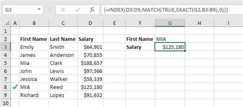 index match formula in excel with example