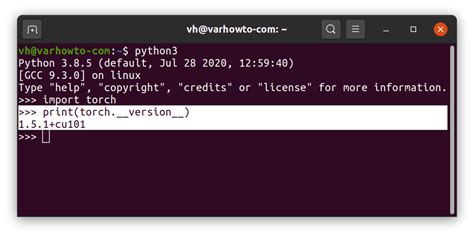 how to check pytorch version varhowto