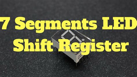 display a 7 segments 1 digit led using a shift register