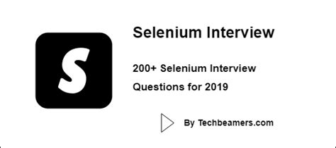 selenium interview questions and answers [updated for 2019]
