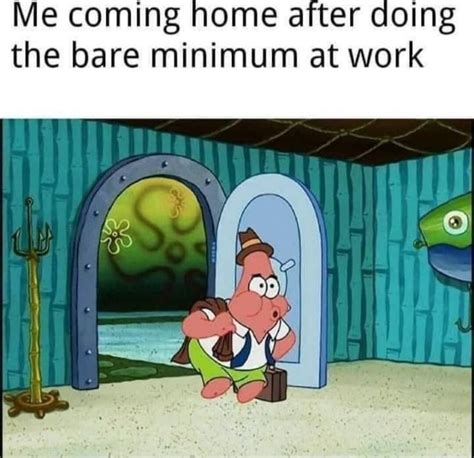 Me Coming Home Arter Doing The Bare Minimum At Work Ifunny