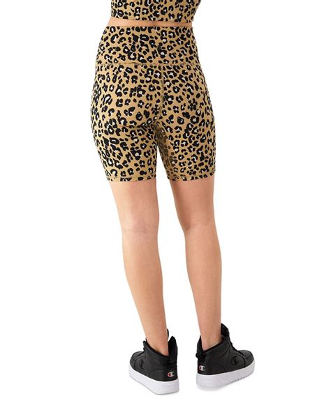 Champion Womens Soft Touch Leopard Print Bike Shorts Macys
