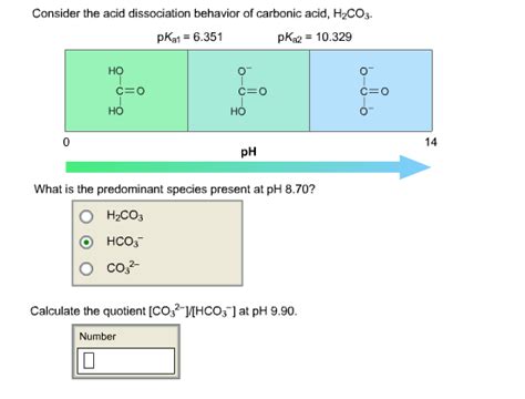 Solved Consider The Acid Dissociation Behavior Of Carbonic