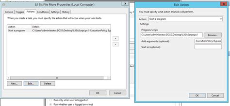 automation powershell script runs but task scheduler