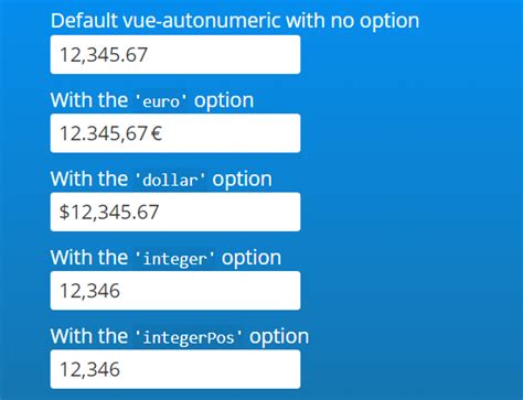 vue js wrapper for autonumeric library vue script