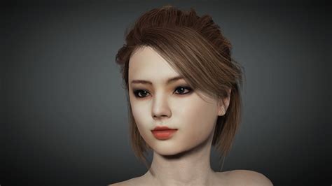 3d Model Aaa Realistic Female Character 07 Vr Ar Low Poly Rigged