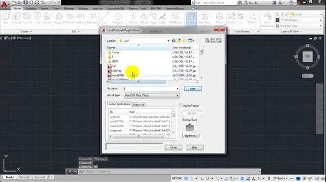how to upload lisp in autocad and make profile easily كيفية تحميل