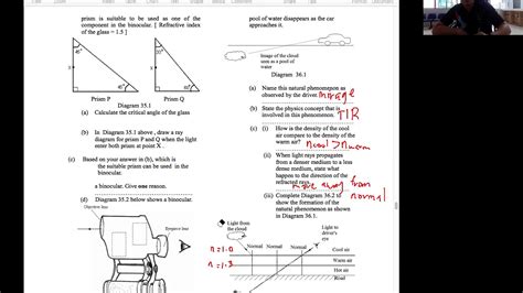 Spm Physics Light Tutorial Total Internal Reflection Part 4 4 Youtube