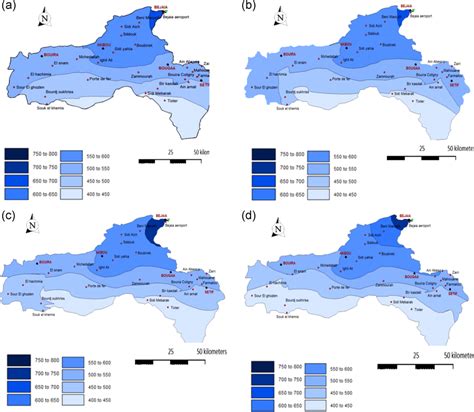 Spatial Variability Of Inter Annual Rainfall In Soummam Watershed A