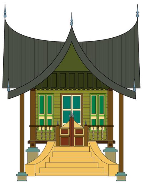 Mewarnai Gambar Rumah Adat Minang Mewarnai Gambar Rumah Adat Di