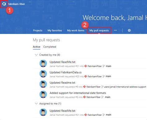 review and merge code with pull requests azure repos microsoft docs