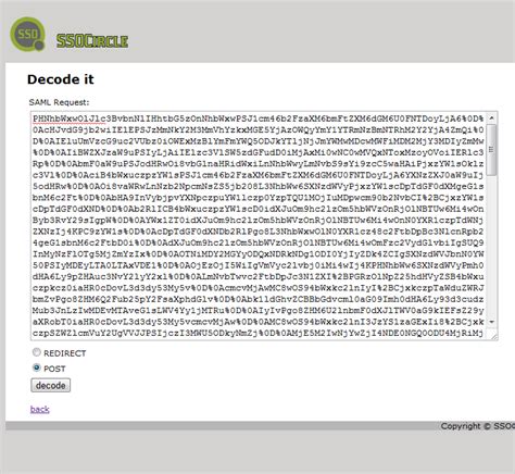 saml request online decoder encoder