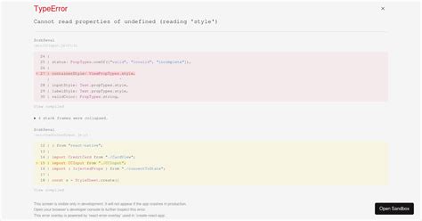 react native credit card input forked codesandbox