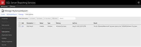 configure sql server reporting services databases in sql