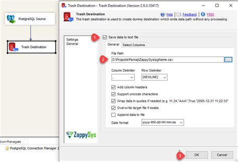 Load Postgresql Table Data To Csv File In Ssis Zappysys Blog