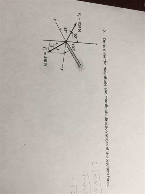 Solved Determine The Magnitude And Coordinate Direction
