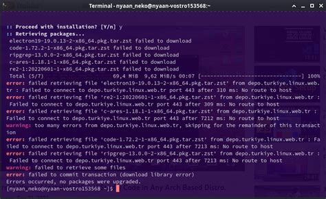 Çözüldü arch linux failed retrieving file hatası technopat sosyal