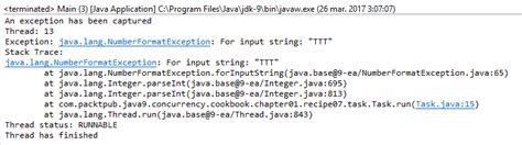 processing uncontrolled exceptions in a thread java 9 concurrency