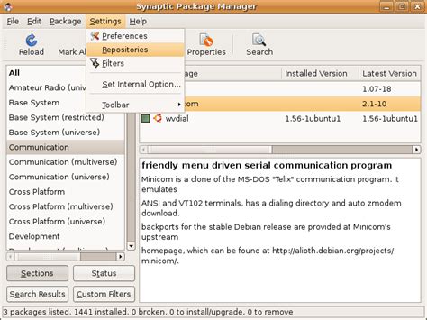 simple package management with synaptic package manager in ubuntu