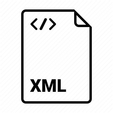 document file format xml icon download on iconfinder