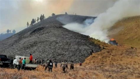 Viral Bukit Teletubbies Di Bromo Terbakar Diduga Dipicu Flare Dari