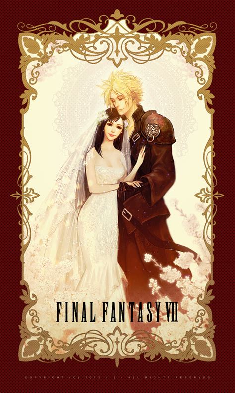 Tifa Lockhart And Cloud Strife Final Fantasy And 2 More Drawn By J