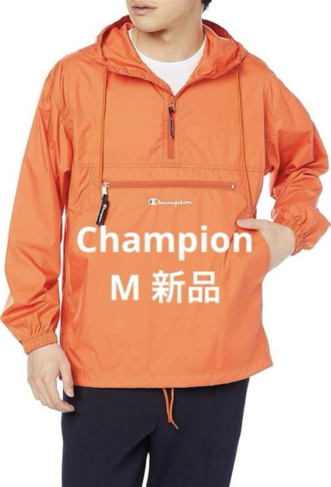 新品 Champion チャンピオン ハーフジップ パッカブル パーカー M By メルカリ
