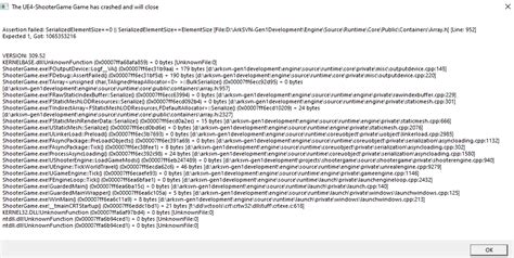 assertion failed fixed ark survival evolved general discussions